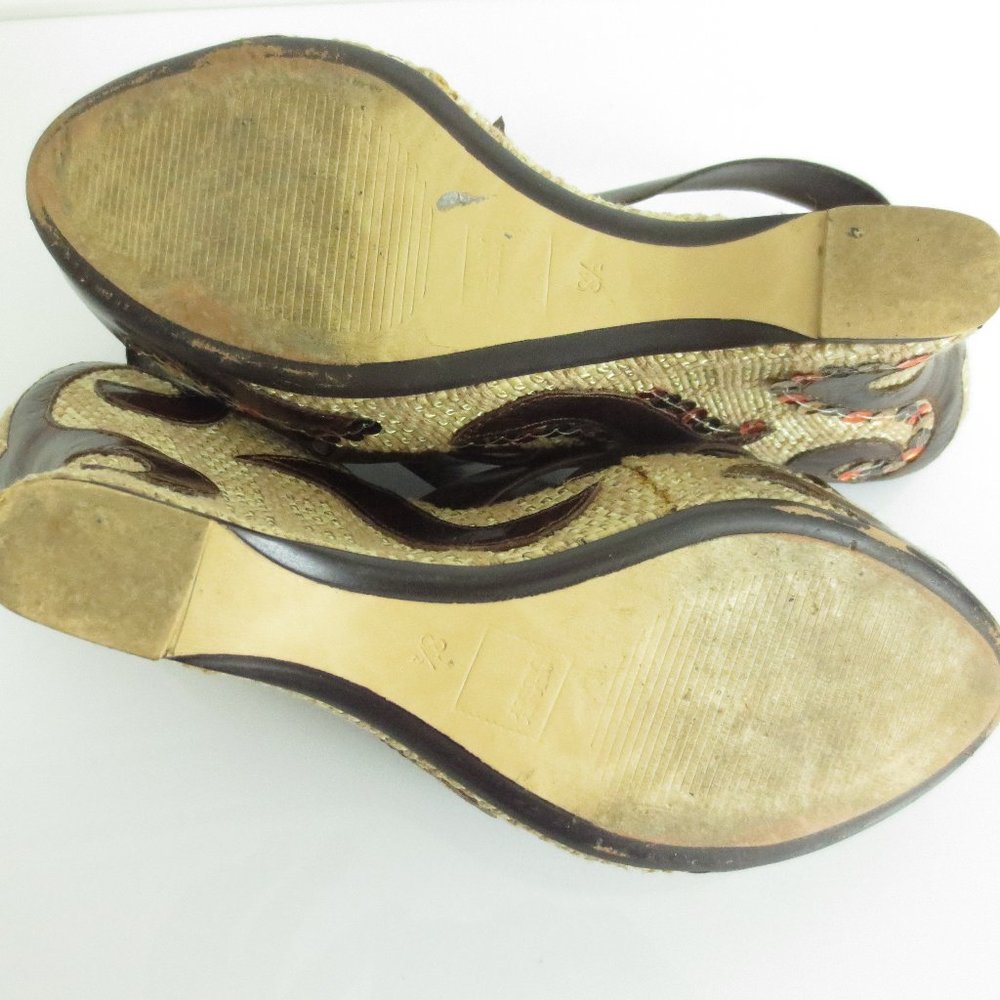 Hilary Radley Sequence Wedge Shoes Leather - Gem